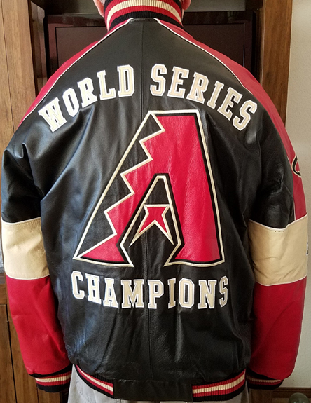 Diamondbacks leather jacket