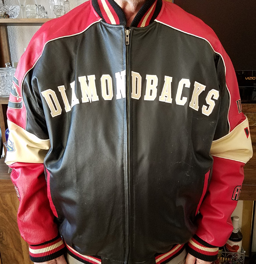 Diamondbacks leather jacket