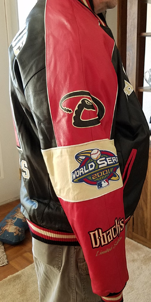 Diamondbacks leather jacket